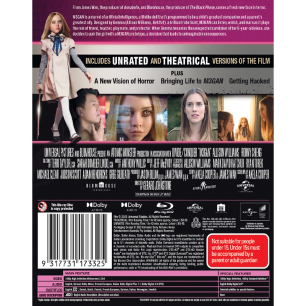 M3gan (Unrated and Theatrical versions of film) - Loot - EB Games Australia