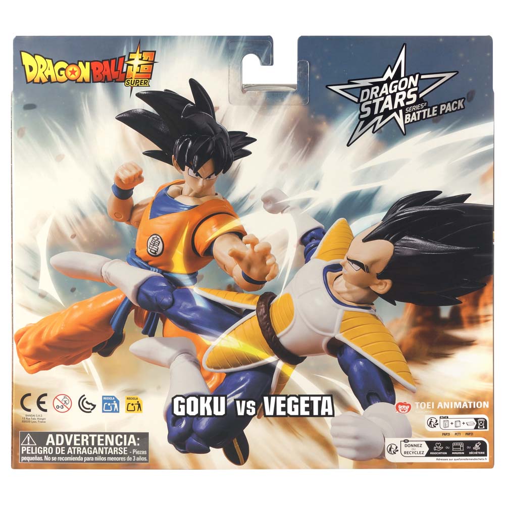 Dragon Ball Z - Vegeta vs. Goku Dragon Stars Action Figure Battle 2 ...