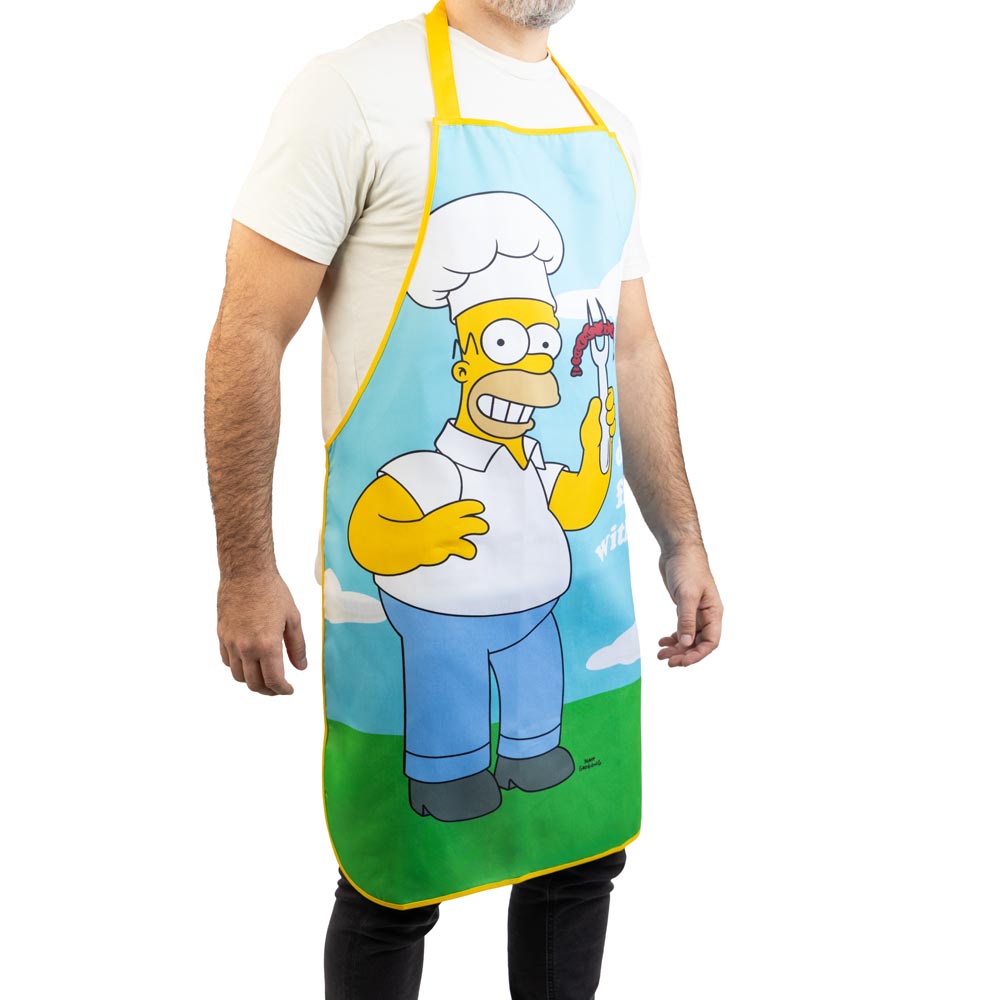 The Simpsons - You Don't Win Friends with Salad BBQ Apron - Toys and ...
