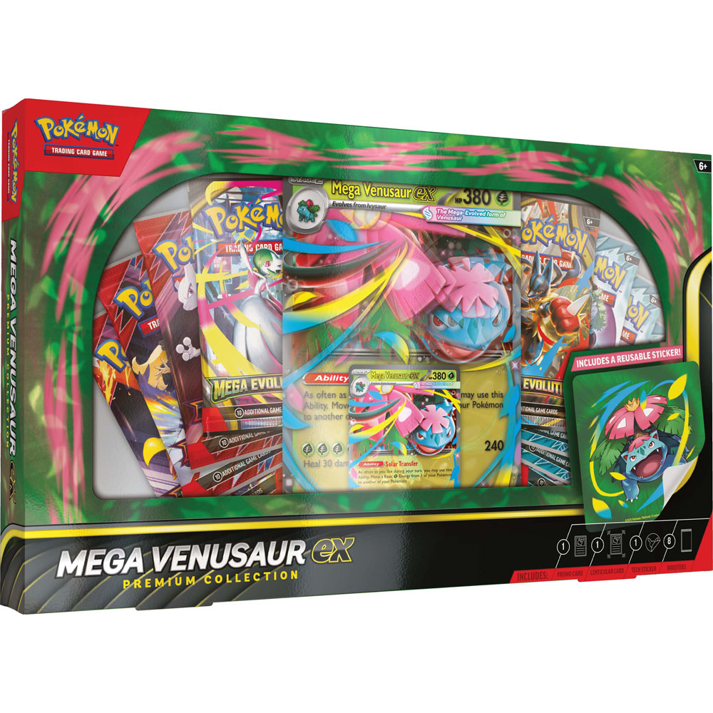 Pokemon - TCG - Mega Venusaur ex Premium Collection Box - Toys and ...