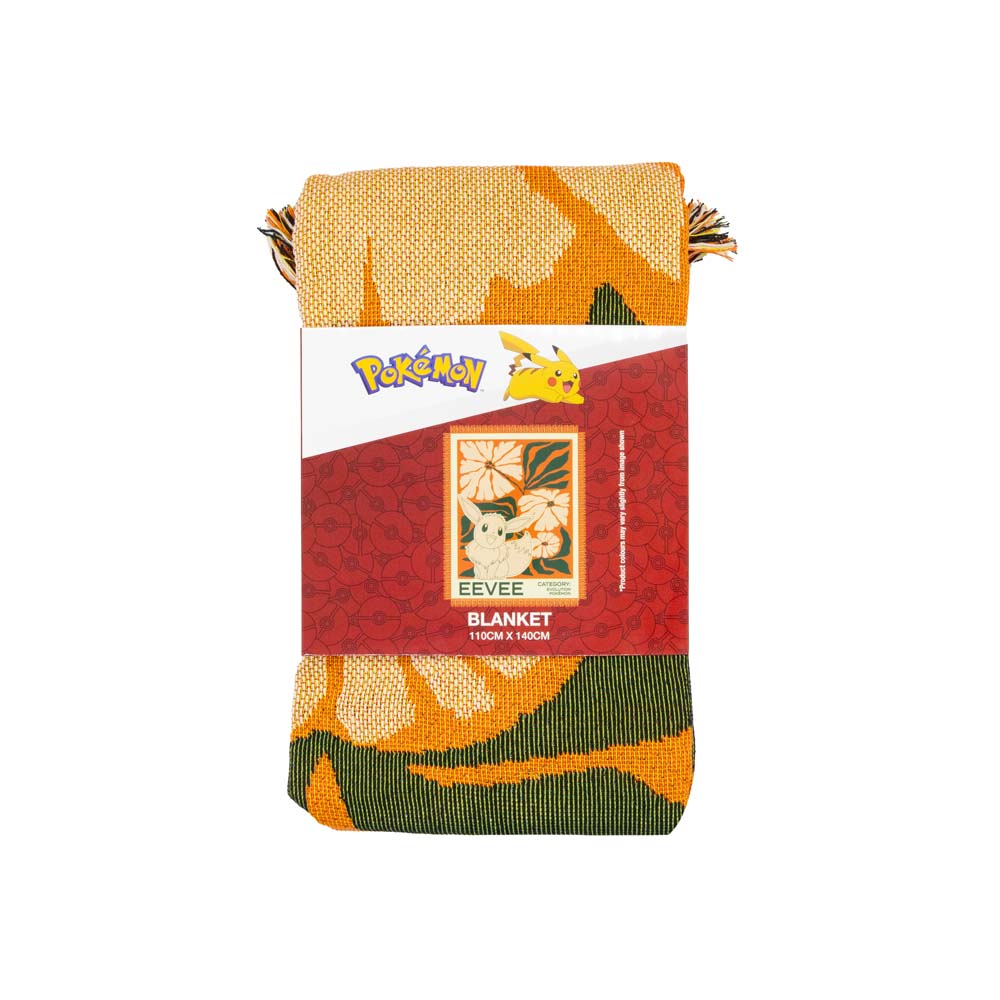 Pokemon - Eevee Floral Woven Blanket - Loot - EB Games Australia