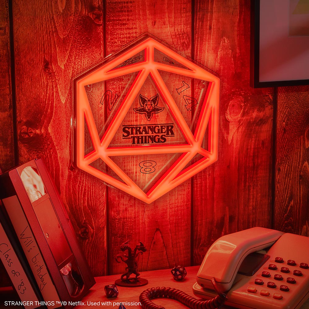 Stranger Things - D20 Neon Light - Toys and Collectibles - EB Games ...