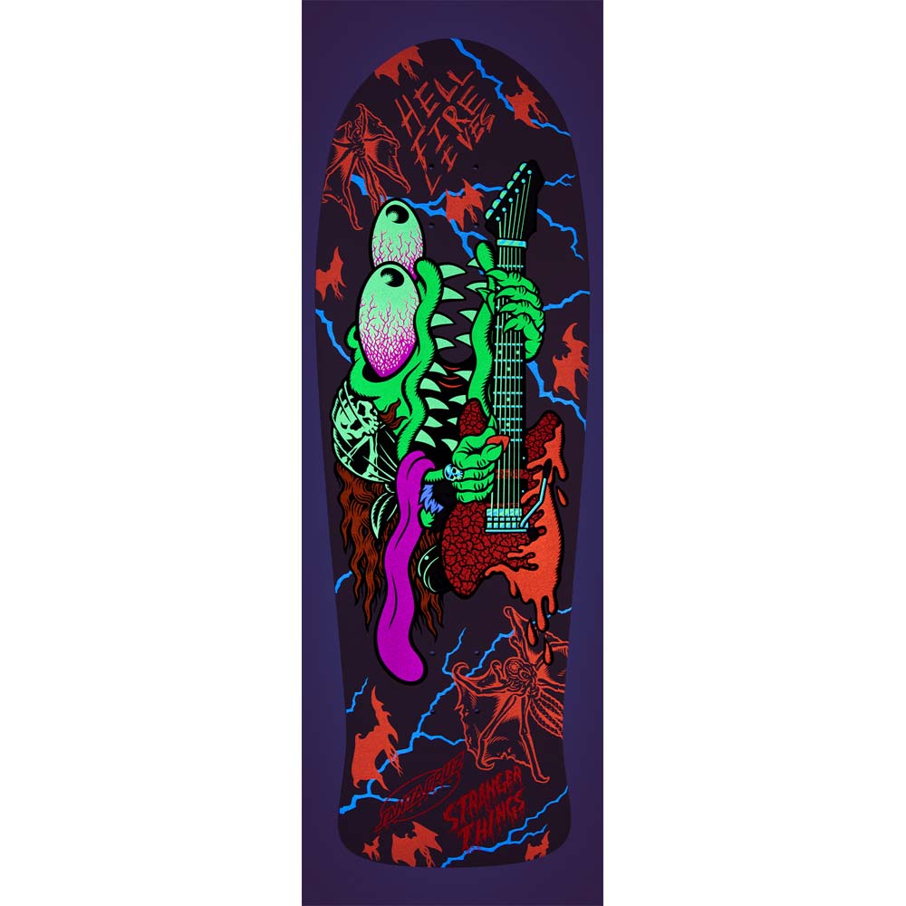 Stranger Things - Santa Cruz Meek Slasher Eddie Skateboard Deck 10.1in ...