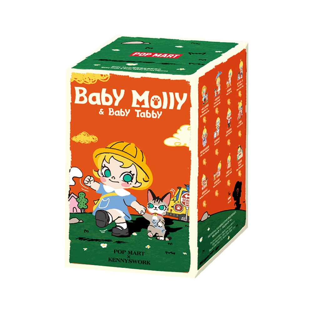 POP MART - Baby Molly & Baby Tabby Series Figures Blind Box (Single Box ...