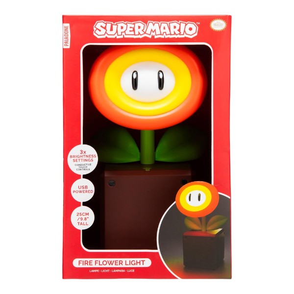 Nintendo - Super Mario Bros - Fire Flower Lamp - Toys and Collectibles ...
