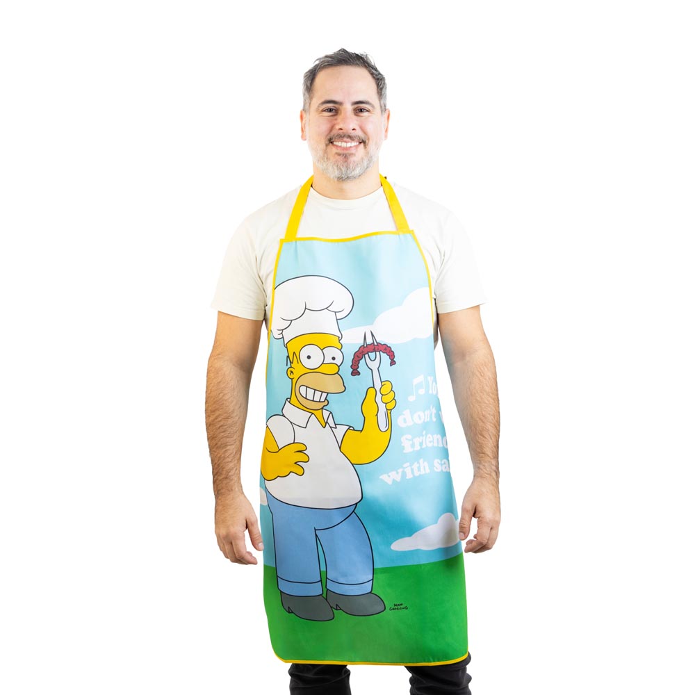 The Simpsons - You Don't Win Friends with Salad BBQ Apron - Toys and ...