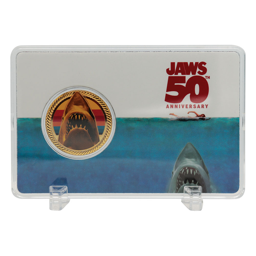 Jaws - 50th Anniversary 24k Gold Plated Anniversary Coin - Toys and ...
