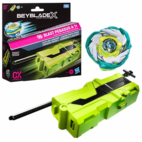 Beyblade X – Blast Pegasus A Tr Clip & Rip Launcher Set - Toys and ...