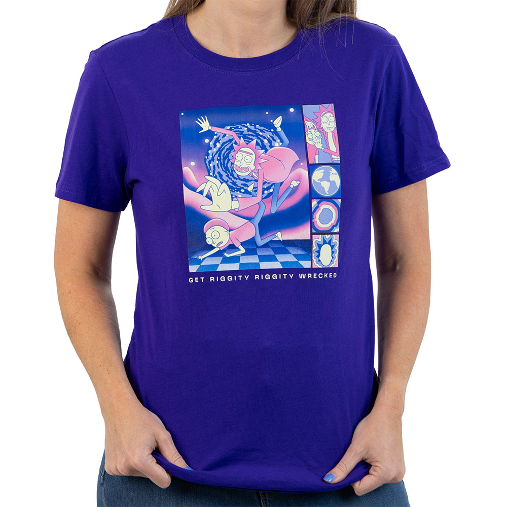 Rick and Morty - Get Riggity Riggity Wrecked T-Shirt - Clothing - EB Games Australia