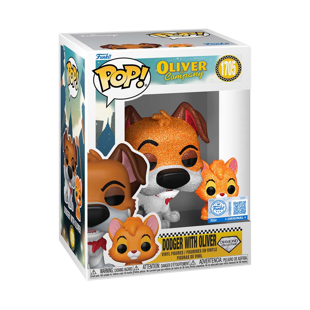 Oliver & Company (1988) - Dodger with Oliver Diamond Glitter Pop! Vinyl ...