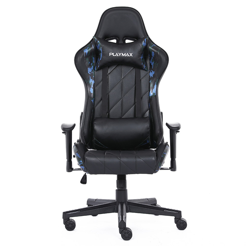 Playmax Elite Gaming Chair - Blue Camo - PC - EB Games Australia