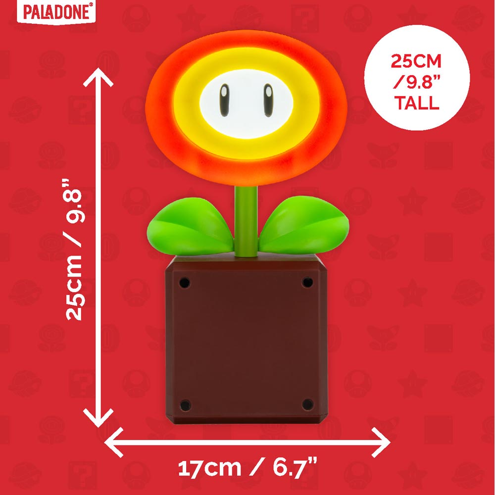 Nintendo - Super Mario Bros - Fire Flower Lamp - Toys and Collectibles ...