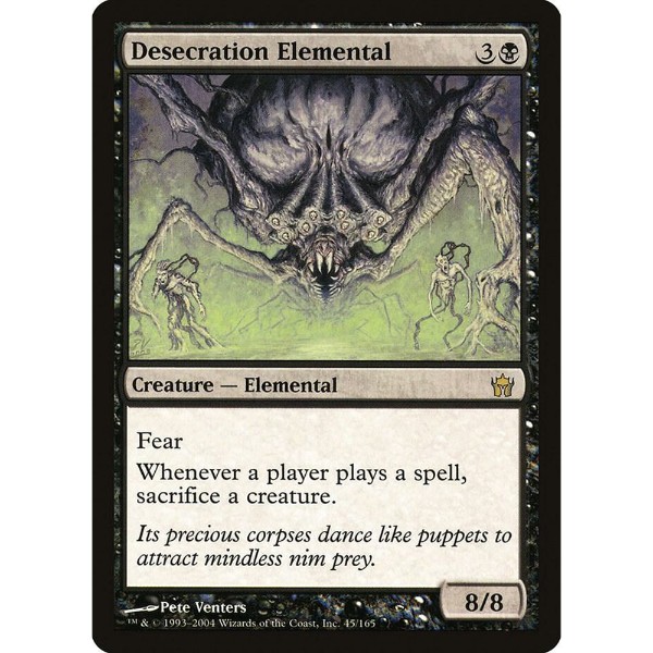 Magic: The Gathering - TCG - Fifth Dawn - Desecration Elemental 45 ...