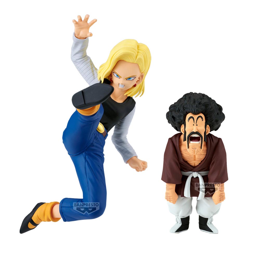 Dragon Ball Z - Android 18 vs. Mr. Satan Match Makers Figure 2-Pack ...