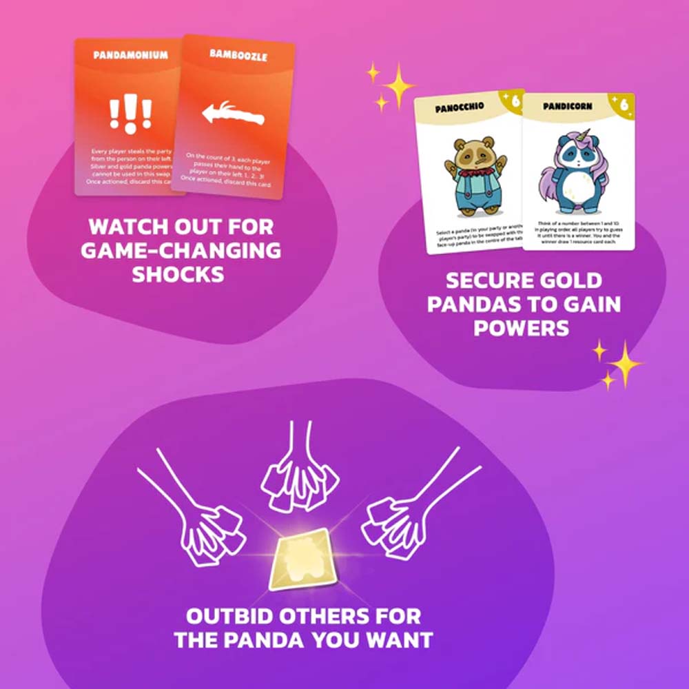 Panda Party Card Game - Card & Board Games - ZiNG Pop Culture