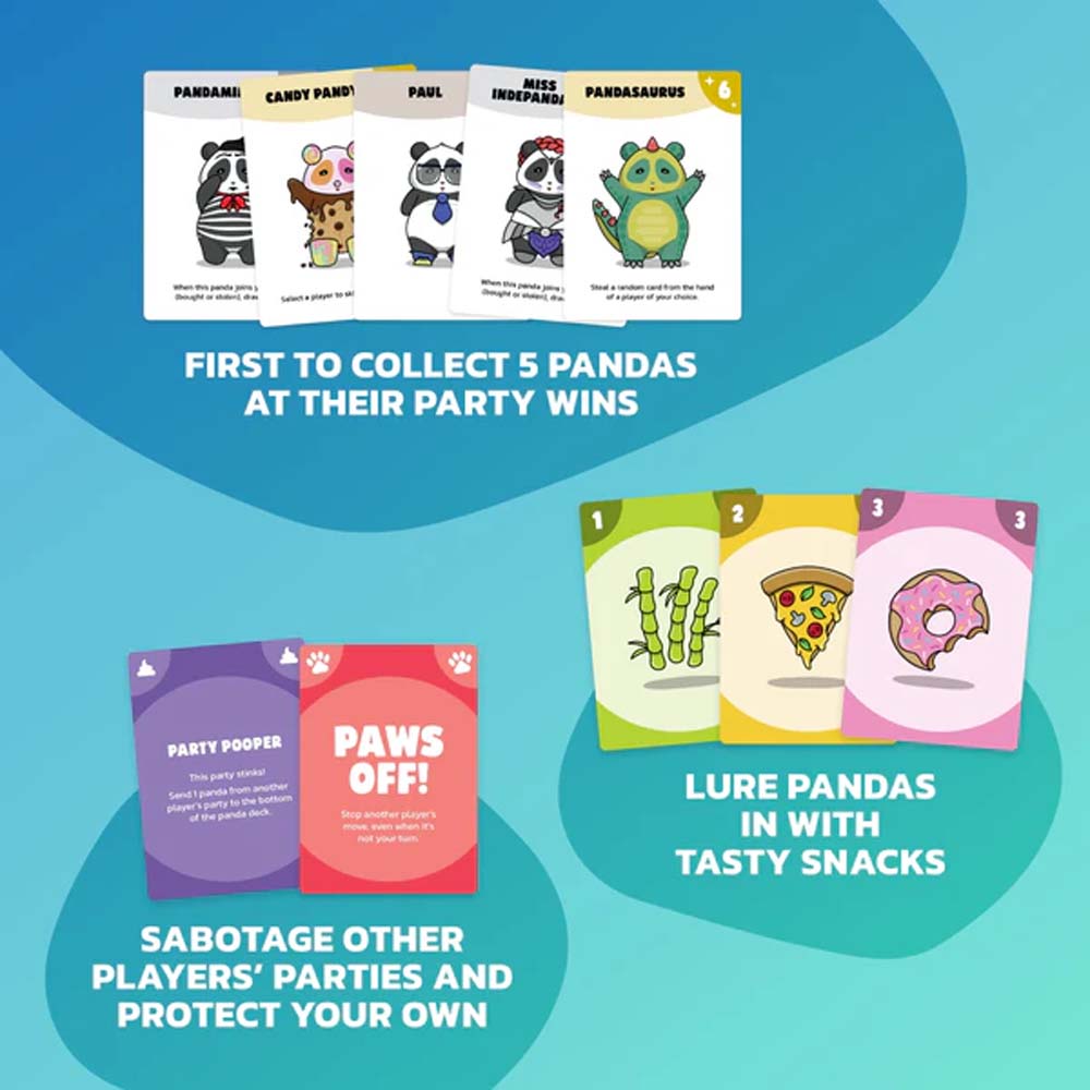 Panda Party Card Game - Card & Board Games - ZiNG Pop Culture