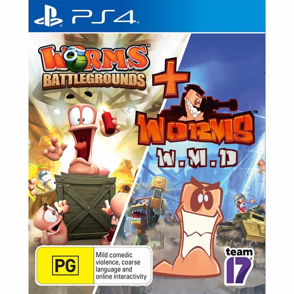Worms Battlegrounds + Worms WMD (preowned) - PlayStation 4 - EB Games ...