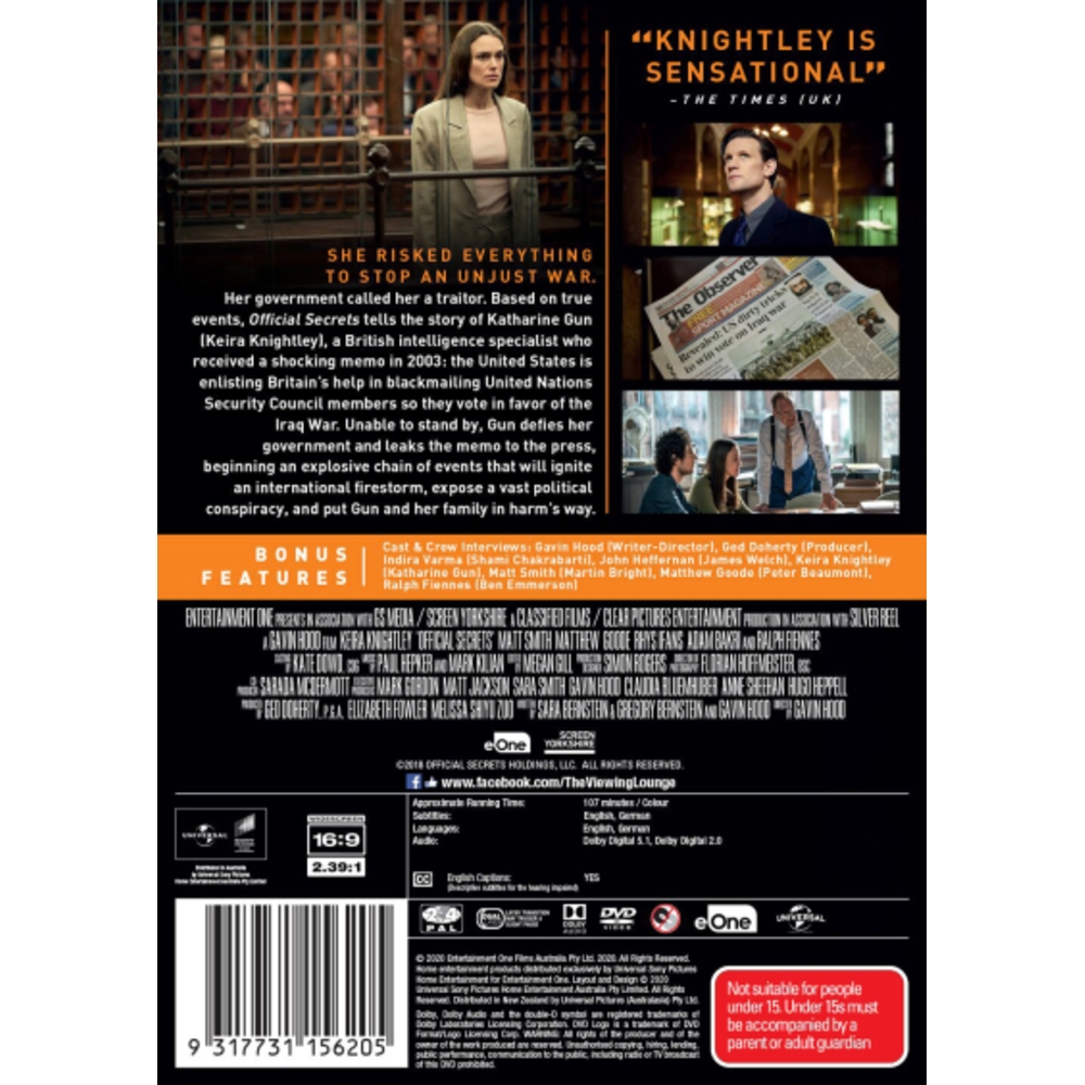 Official Secrets - Loot - EB Games Australia