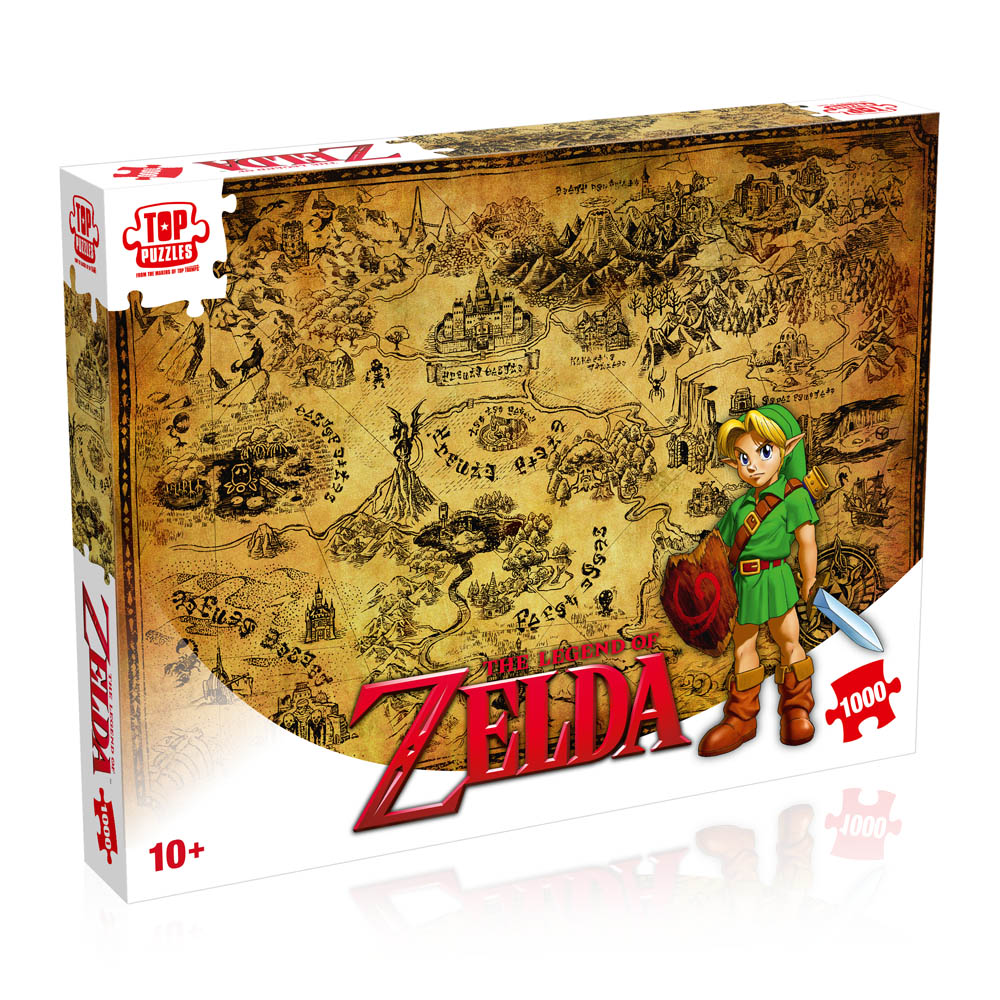 The Legend of Zelda - Hyrule 1000 Piece Jigsaw Puzzle - Toys and ...