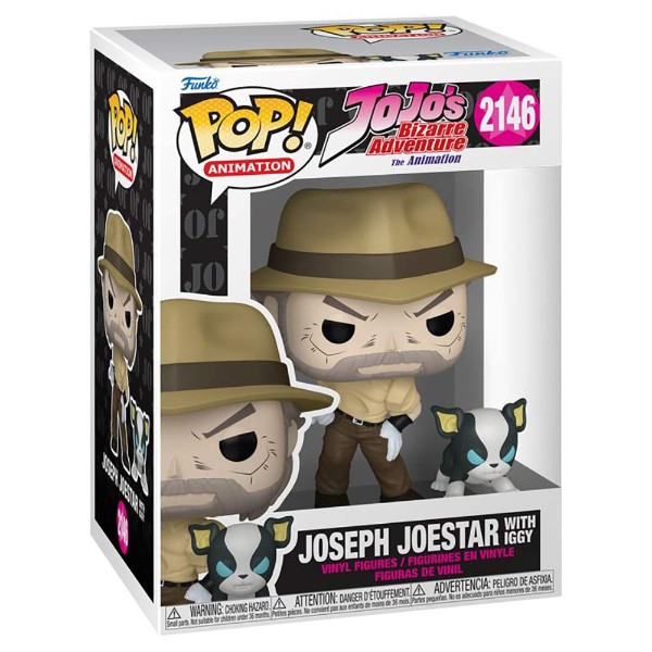 Jojo's Bizarre Adventure - Joseph Joestar with Iggy Pop! Vinyl Figure ...