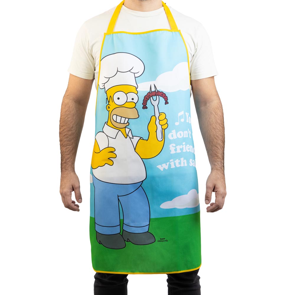 The Simpsons - You Don't Win Friends with Salad BBQ Apron - Toys and ...