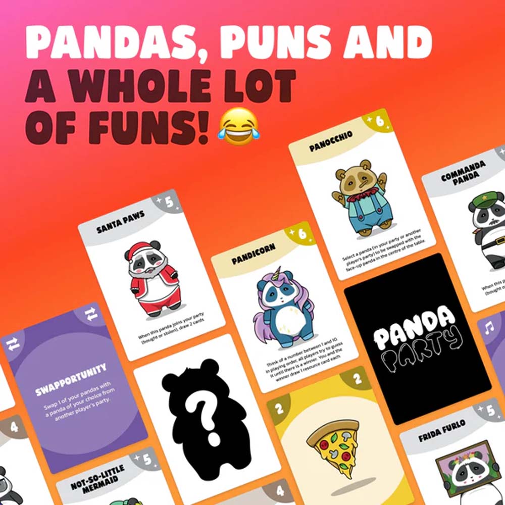 Panda Party Card Game - Card & Board Games - ZiNG Pop Culture