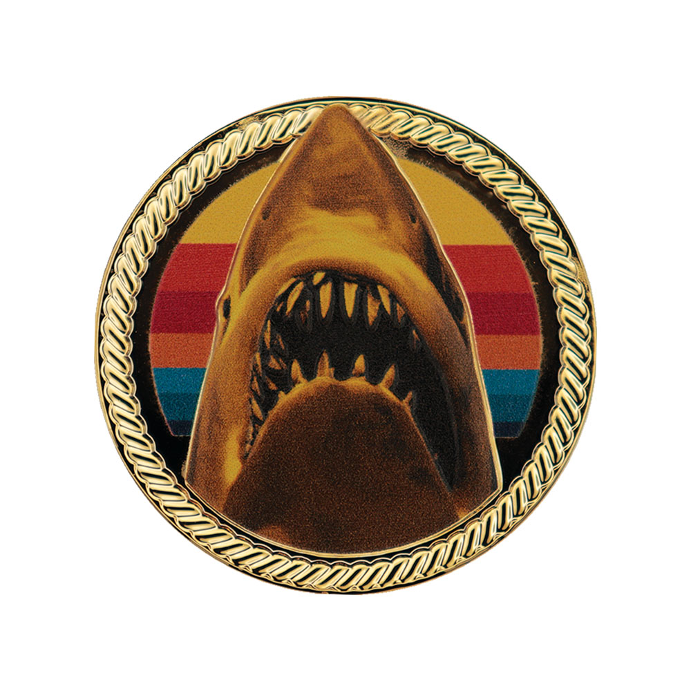 Jaws - 50th Anniversary 24k Gold Plated Anniversary Coin - Collectibles ...