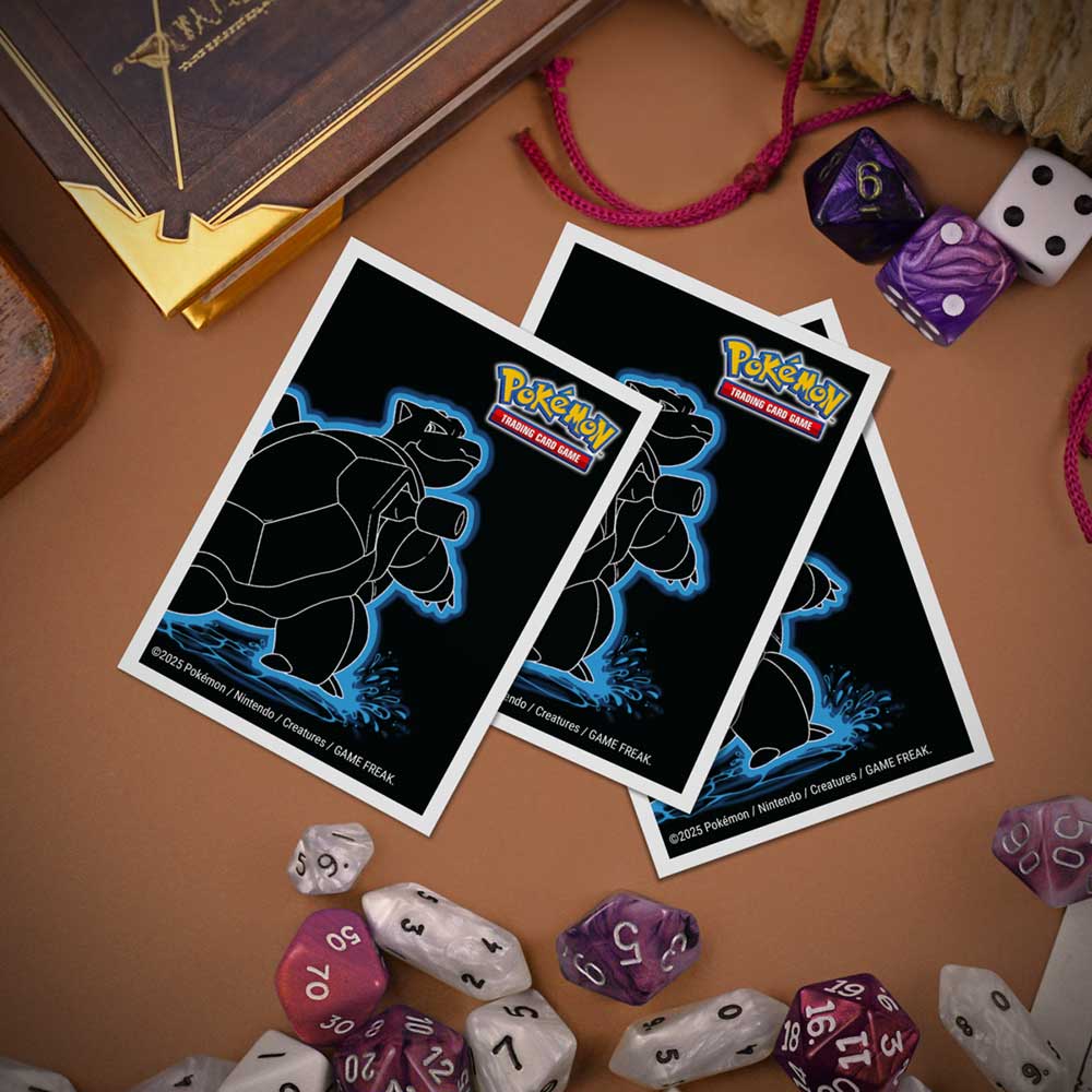 Pokemon - TCG - Neon Kanto APEX Deck Protector Sleeves - Blastoise ...