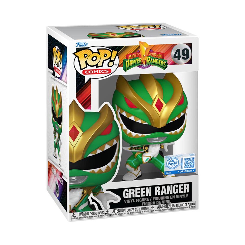 Mighty Morphin Power Rangers - Matthew Cook Green Ranger Pop! Vinyl ...