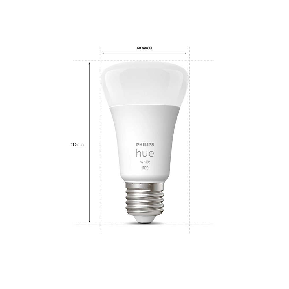 Philips - Hue White A60 - E27 / ES 1100Lm Smart Bulb - Electronics - EB ...