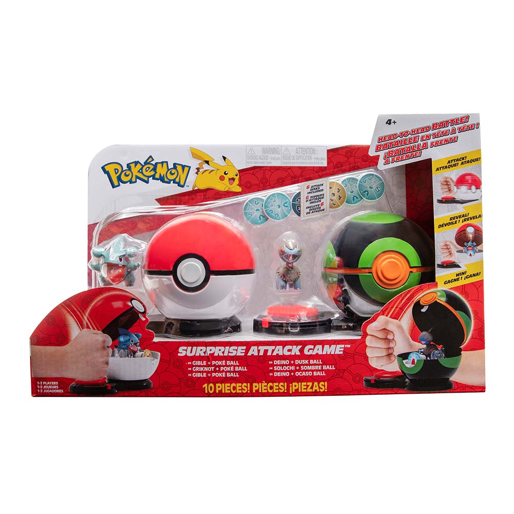 Pokemon - Gible and Deino Surprise Attack Figures - Toys and ...
