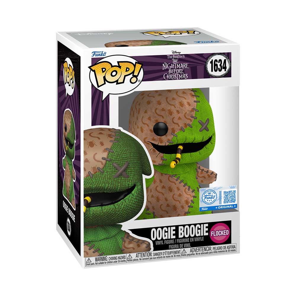 Nightmare Before Christmas - Oogie Boogie Patchwork Flocked Pop! Vinyl ...