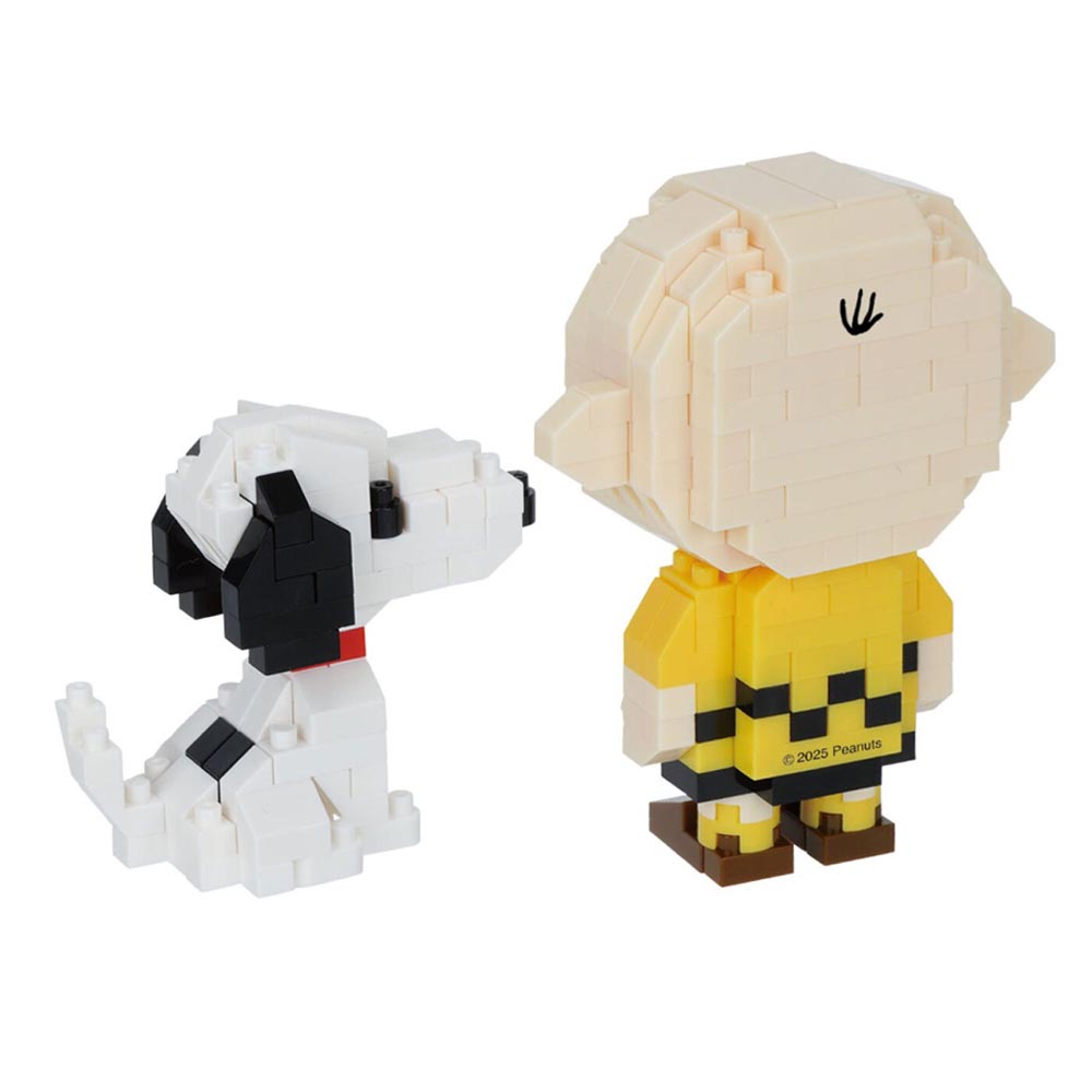 Peanuts - Charlie Brown with Snoopy nanoblocks Figure - Toys & Gadgets ...