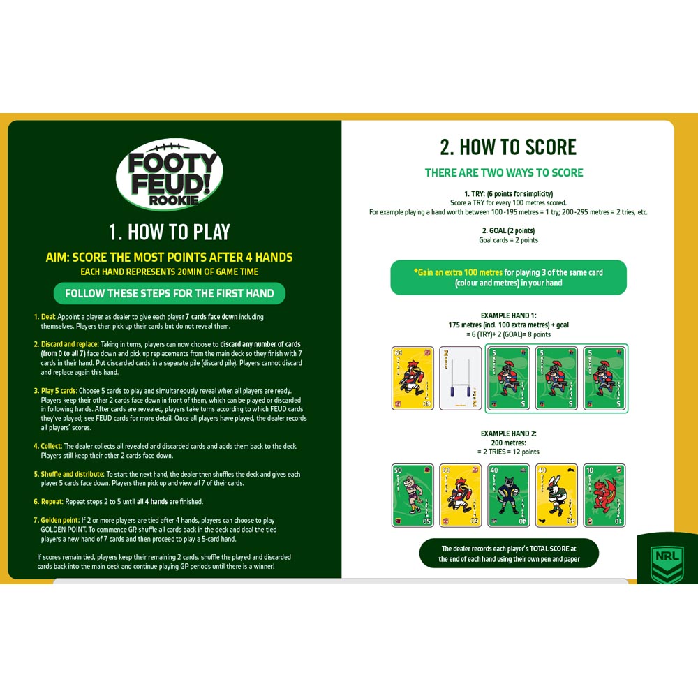 NRL Footy Feud Rookie Card Game - Toys and Collectibles - EB Games ...