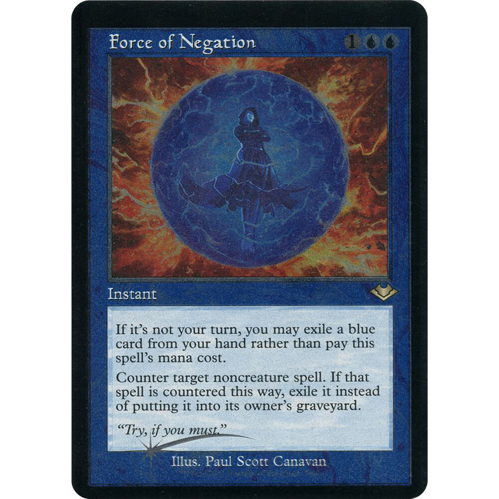 Magic: The Gathering - TCG - Modern Horizons - Force of Negation (Retro ...