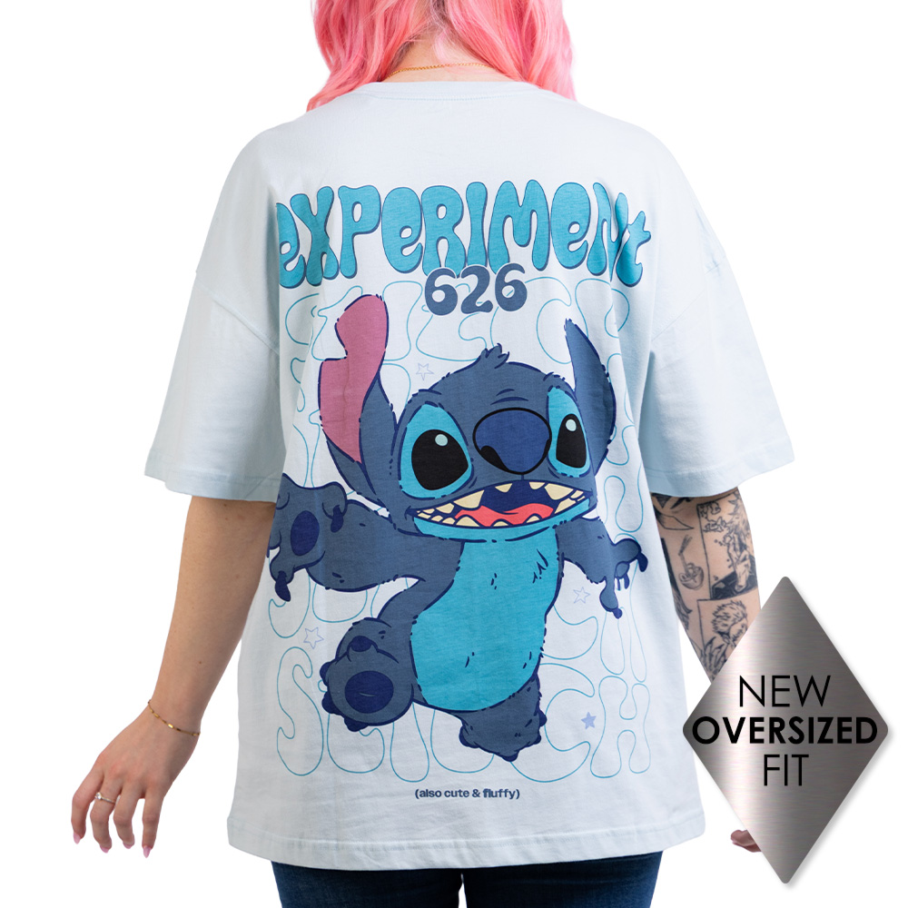 Disney - Lilo & Stitch - Experiment 626 Oversized T-Shirt - Clothing ...