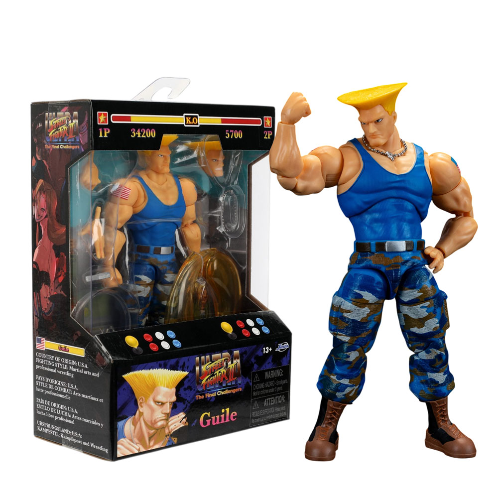 Street Fighter II - Guile (Player 2) 6" Action Figure - Toys and ...