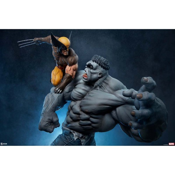 Marvel - Grey Hulk vs Wolverine Maquette Statue - Toys and Collectibles ...