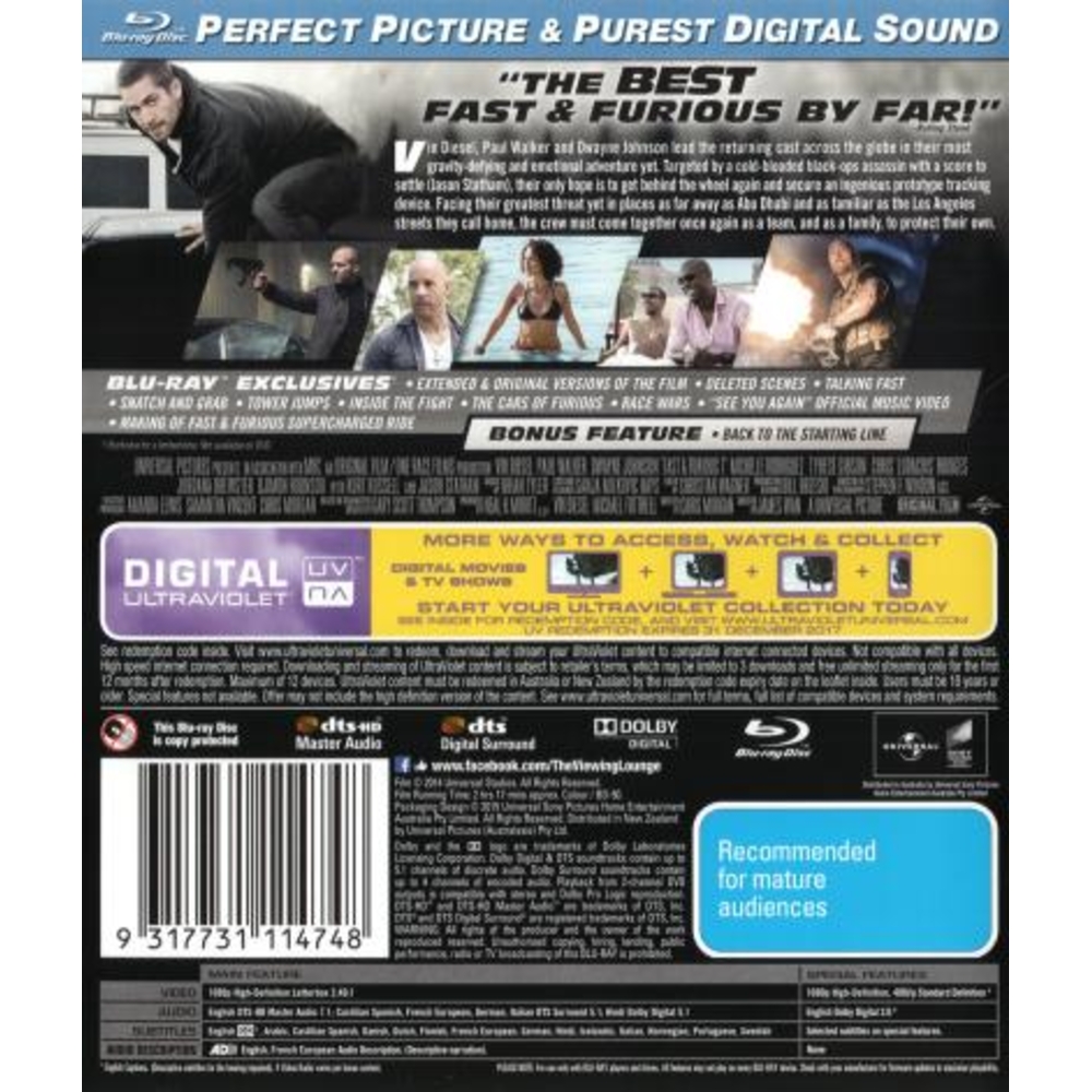 Fast & Furious 7 (Extended & Original Versions) - Loot - EB Games Australia