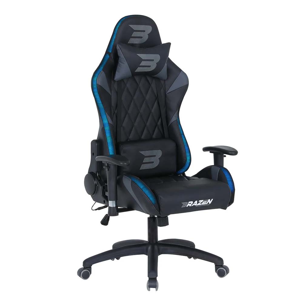 BraZen - Venom Elite Esports PC Gaming Chair with RGB – Grey - PC - EB ...