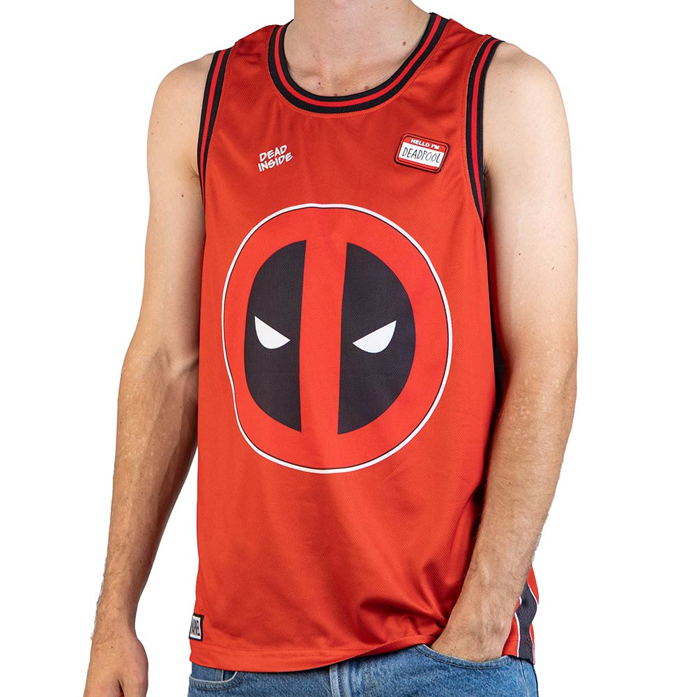 Marvel - Deadpool Wilson 91 Basketball Jersey - Clothing - EB Games ...