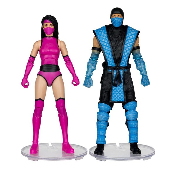 Mortal Kombat - Klassic Sub-Zero vs. Mileena Deluxe 7" Scale Action ...