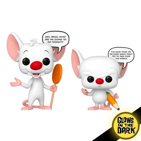 Pink & The Brain Pop! Sayings Glow Vinyl Figure 2-Pack - Toys and ...