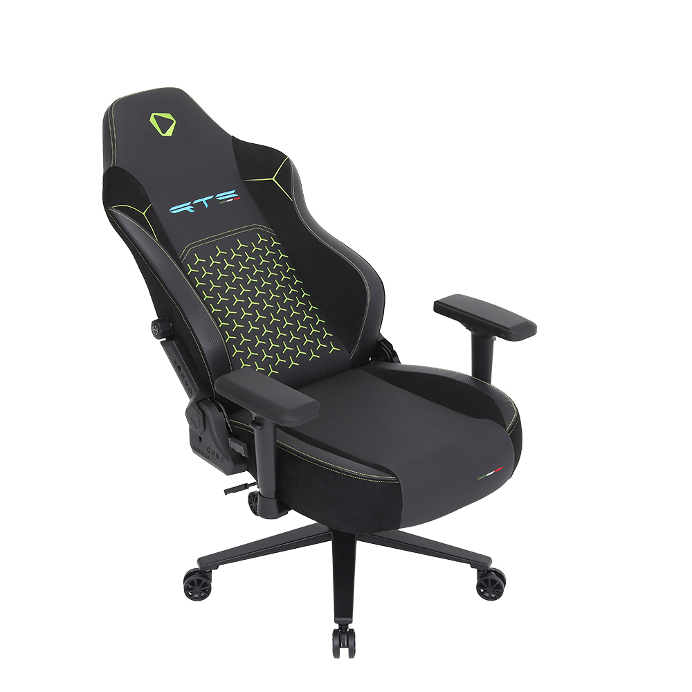 OneX - RTC ErgoGlide Alcantara Gaming Chair - Black/Green - PC - EB ...
