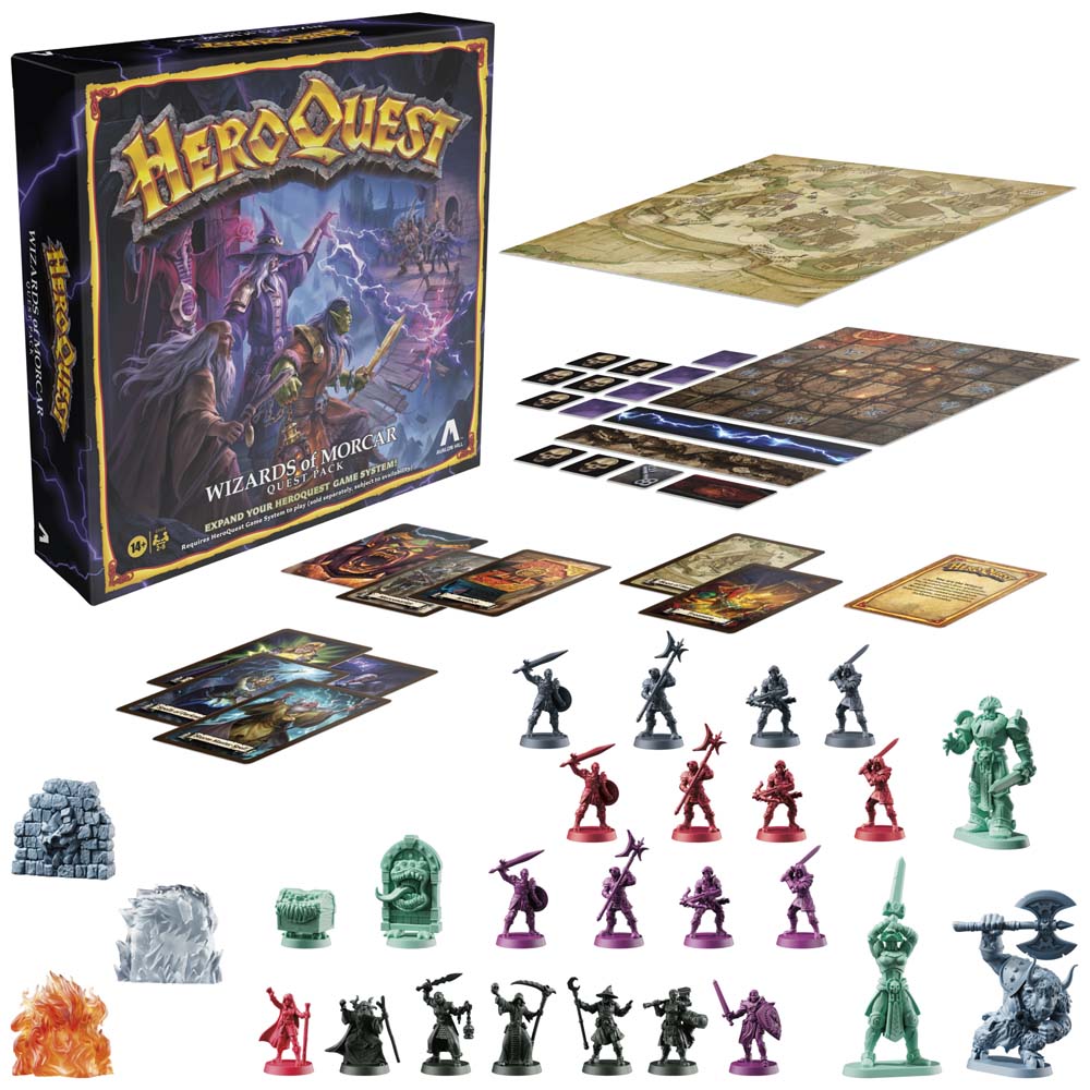 HeroQuest - Wizards of Morcar Quest Pack Board Game Expansion - Toys ...