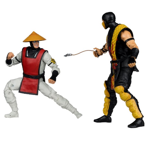 Mortal Kombat - Klassic Scorpion vs. Raiden Deluxe 7" Scale Action ...