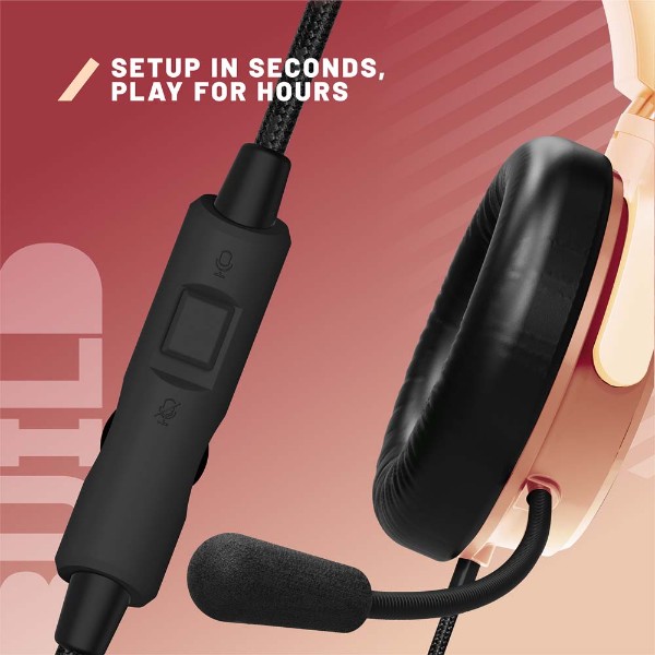 4Gamers - C6-100 Gaming Headset Strike - Rose Gold - PC - EB Games ...
