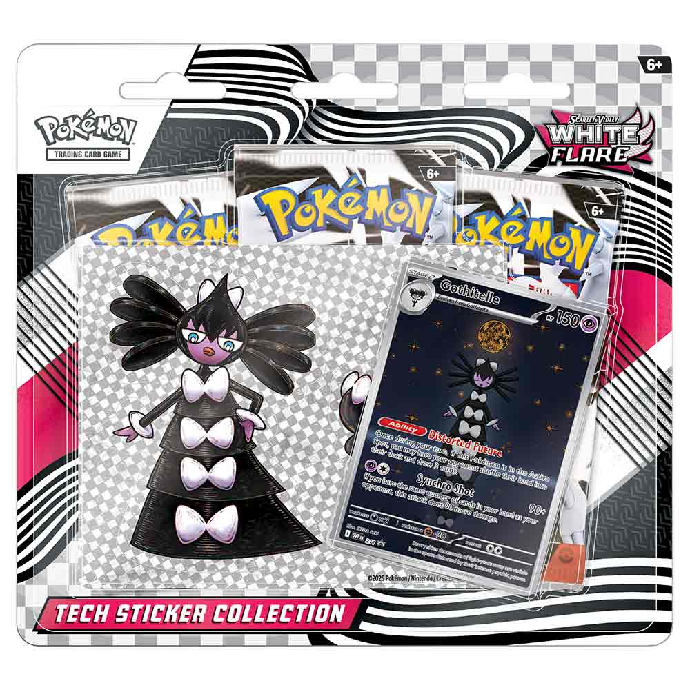 Pokemon - TCG - Scarlet & Violet White Flare Tech Sticker Blister ...