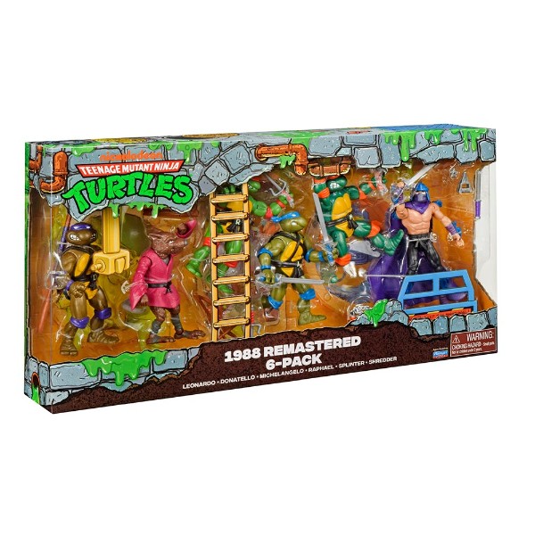 Teenage Mutant Ninja Turtles - 1988 Remastered Action Figure 6-Pack ...