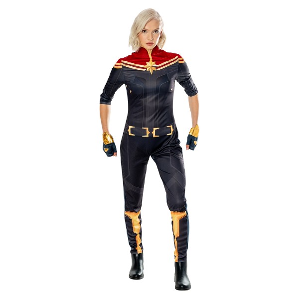 Marvel - The Marvels - Captain Marvel Deluxe Costume - Adult - Clothing ...